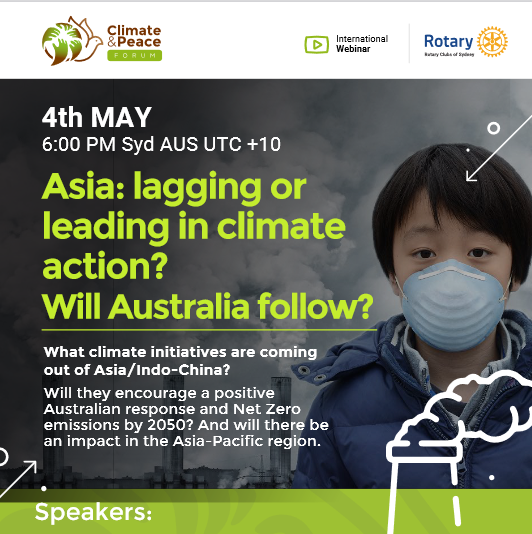 Climate & Peace Webinar | E-Club of Greater Sydney